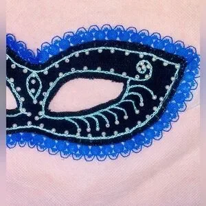 Handmade | Art | Blue And Black Masquerade Mask Handmade By Me | Poshmark